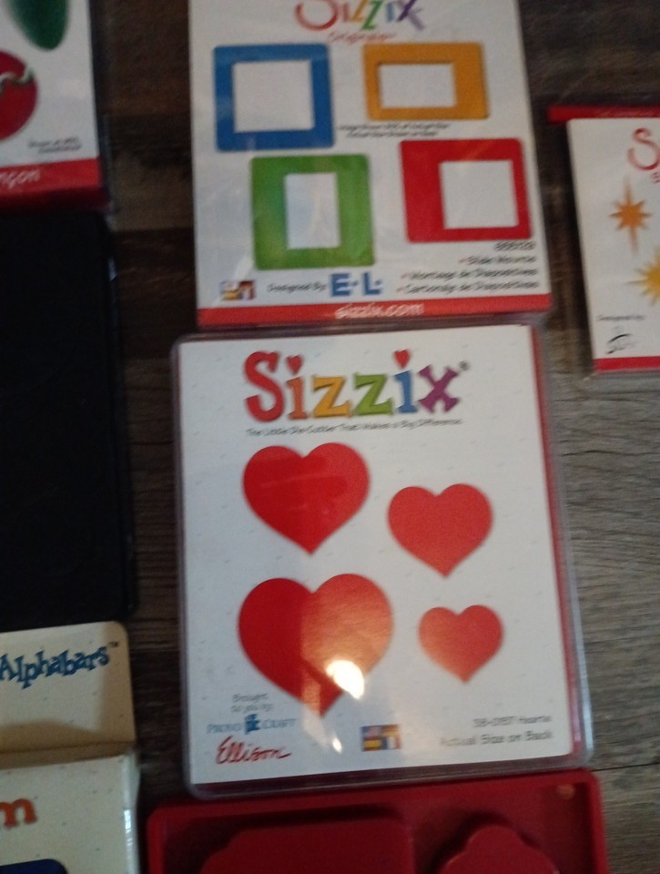 Sizzix Large Original Red Die Cutter Lot with Die Accessories | eBay