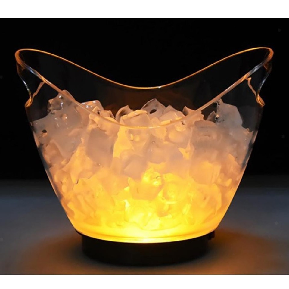 LED Luminous Ice Bucket Beer Whisky Cooler Barrel 2L for Club Bar | eBay UK