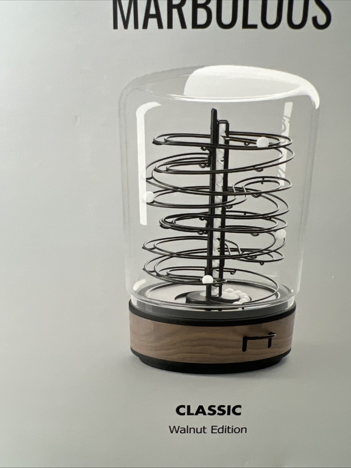 MARBOLOUS Classic Walnut 360° Marble Track - Mechanical Marble Lifting ...