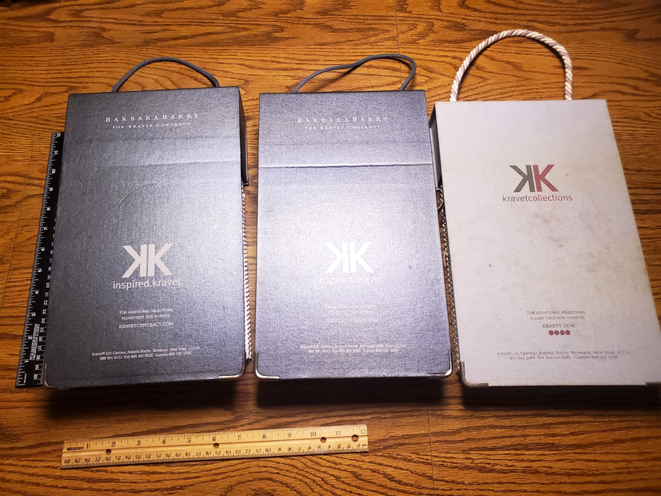 LOT of 3 Kravet Collection Fabric Samples Books Upholstery BARBARA ...
