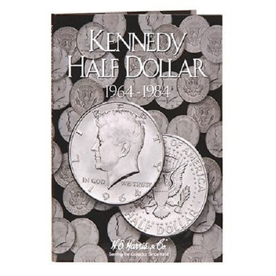 H E HARRIS 2696 Coin Folder #1 Kennedy Half Dollar 50 Cent 1964 - 1984 ...