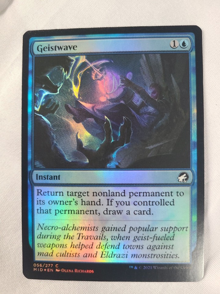 MTG MID Geistwave PACK FRESH Innistrad: Midnight Hunt 056/277 Magic ...