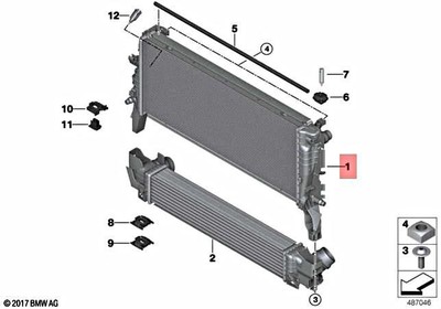 Genuine MINI Cooper One F54 F55 F56 F57 F60 S ALL4 First Radiator ...