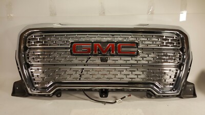 2019 2020 GMC SIERRA 1500 FRONT BUMPER CHROME GRILLE GRILL W/ CAMERA 19 ...