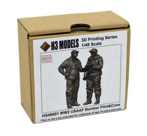 1/48 H3 Models USAAF Bomber Pilot & Crew Resin Model Kit | eBay