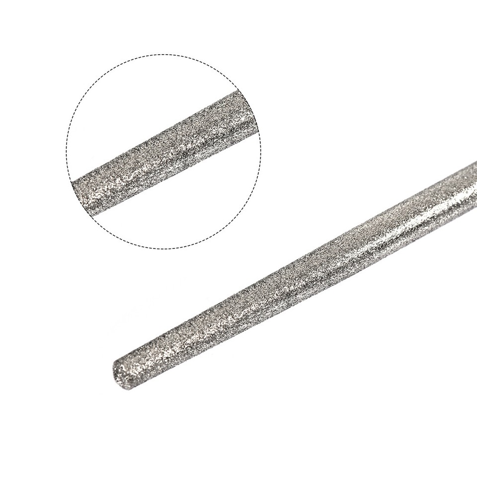 Diamond File 6 Inch Round File Diamond Coated Plastic Handle Hand Tool ...