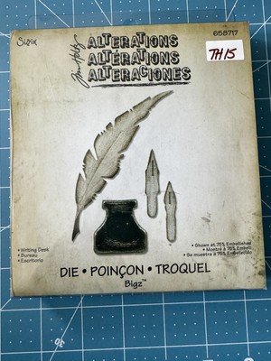 Sizzix Bigz Die Tim Holtz Alterations Writing Desk #658717 Retired TH15 ...