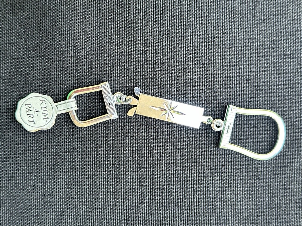 Vintage Swank Kum-a-Part Valet Key Ring Silver With Original Tag | eBay