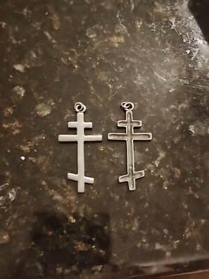 Authentic US Army Orthodox Triple Bar Cross Pendant NSN# 9925-01-451 ...