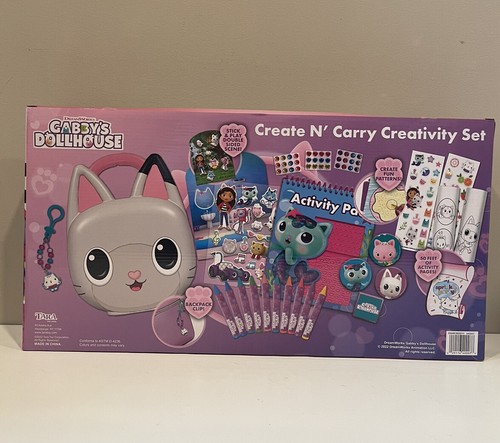 Gabby's Dollhouse Create N' Carry Creativity 23in Box Set w Pandy Paws ...