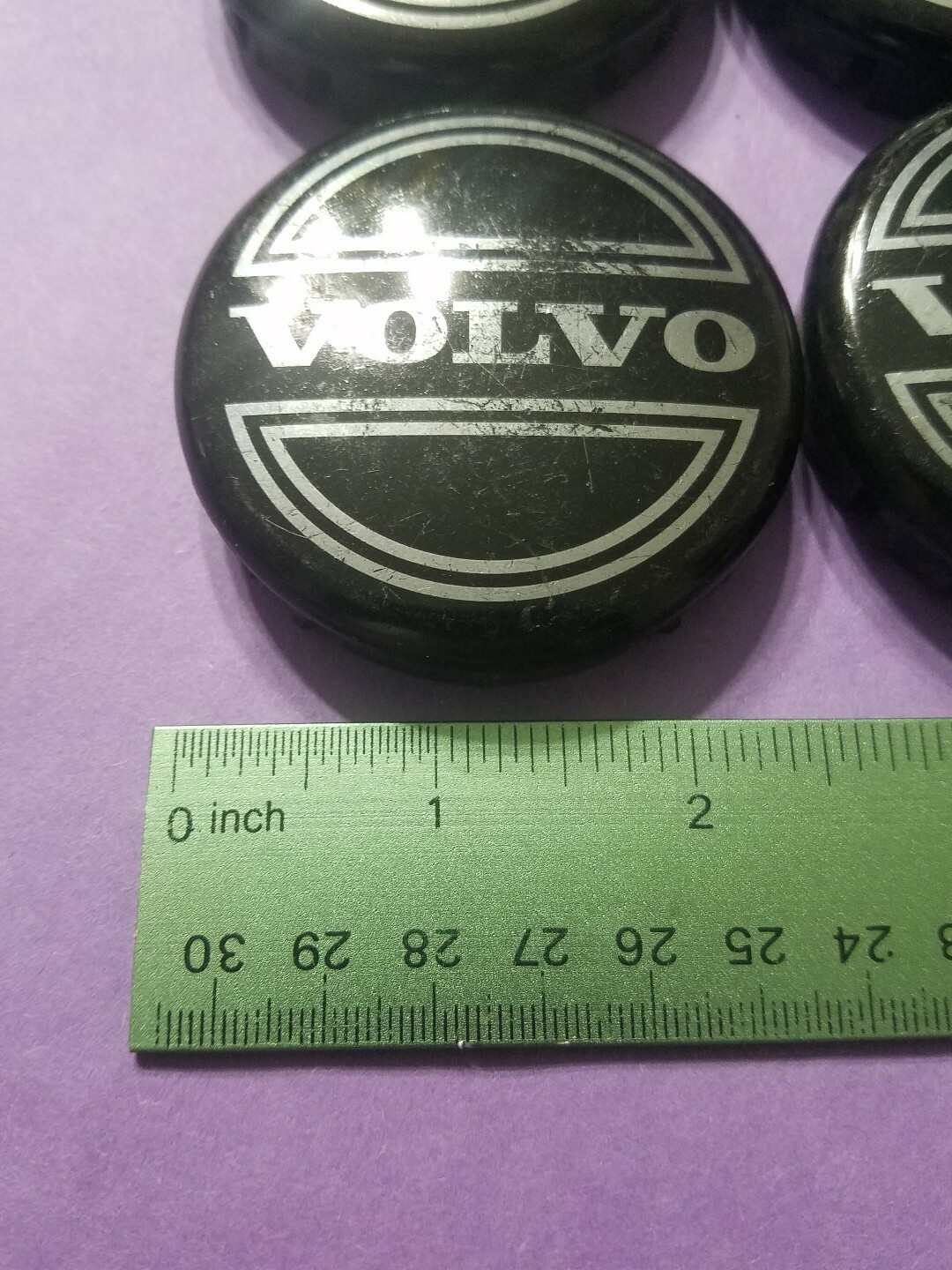 Factory Volvo alloy wheel center caps hubcaps set 86 46379 | eBay