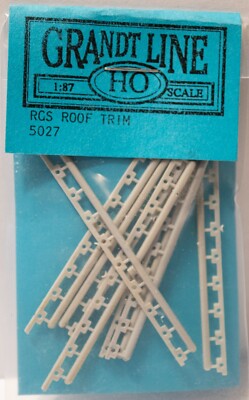 Grandt Line HO #5027 Rio Grande Southern Station Roof Trim; 7 Sprues ...