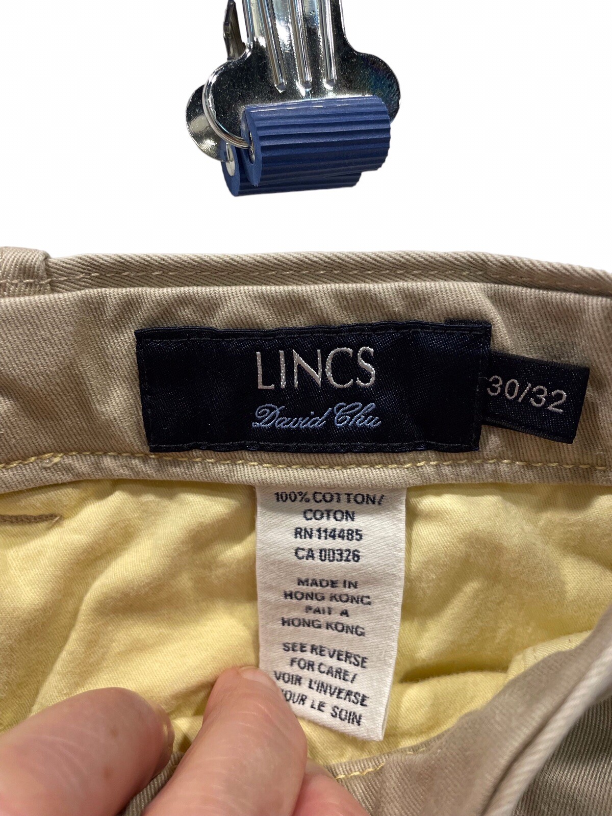 David Chu Lincs Selvage Khaki pants mens 30x32(30) H… - Gem