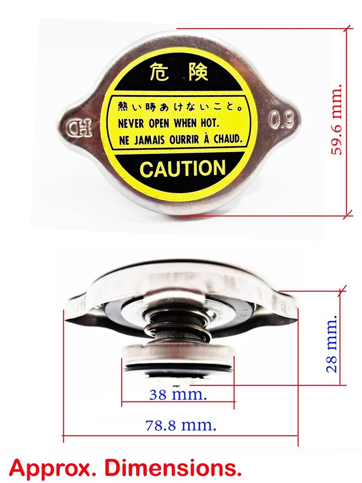 OEM Japanese Radiator Cap fits Toyota Honda Datsun Mazda Mitsubishi ...
