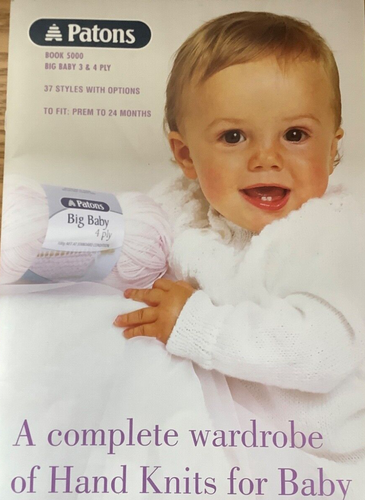 Patons Pattern Book 5000 - A Complete book of hand knits for baby ...