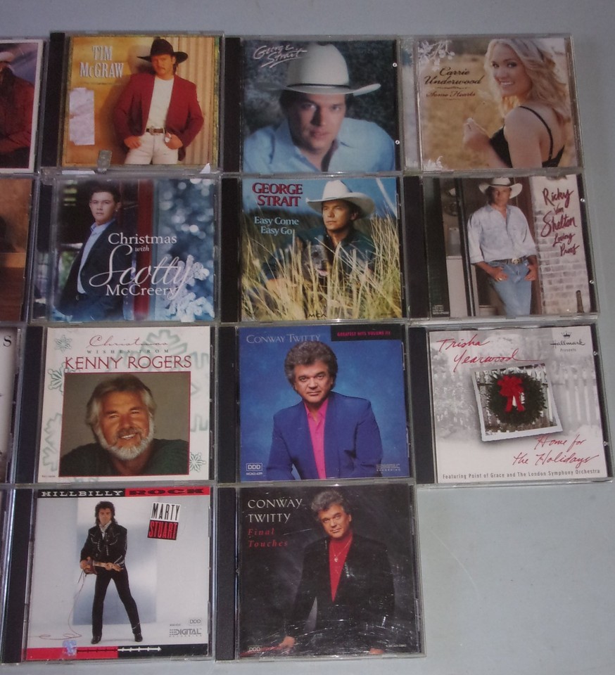 Lot of 59 Country Music CDs on 71 Discs -Conway- Garth -Alan- Country ...