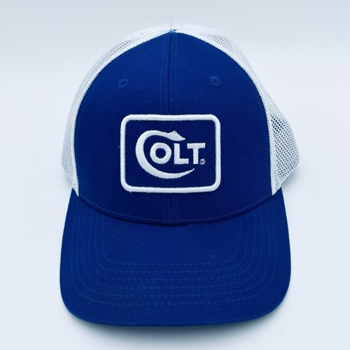 Colt Firearms Manufacturing Royal Blue Snap Back Hat White Embroidered ...