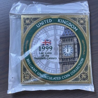 1999 Royal Mint BUNC Annual Coin Set with Rugby £2 - still mint sealed ...