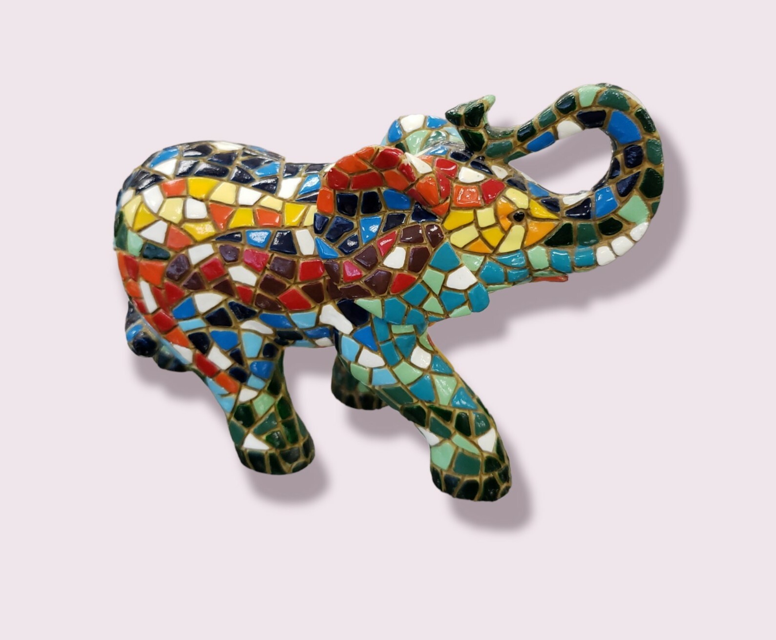 Barcino Designs Mosaic Elephant Figurine Mosaic Elephant Lucky Elephant ...