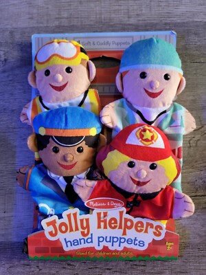 Melissa And Doug Jolly Helpers Soft Hand Puppets Ages 2+ New | eBay