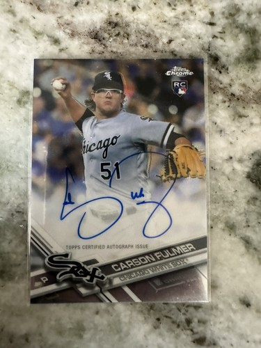 Carson Fulmer 2017 Topps Chrome Rookie Autograph Auto #RA-CFU White Sox ...