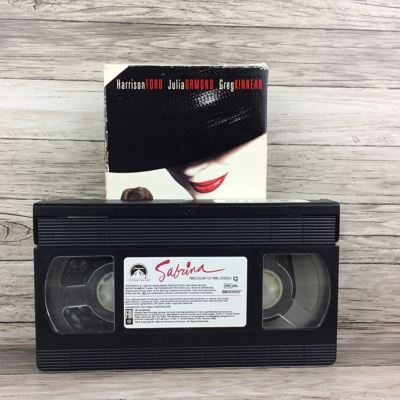 Sabrina VHS 1996 Harrison Ford Julia Ormond Greg Kinnear Paramount ...
