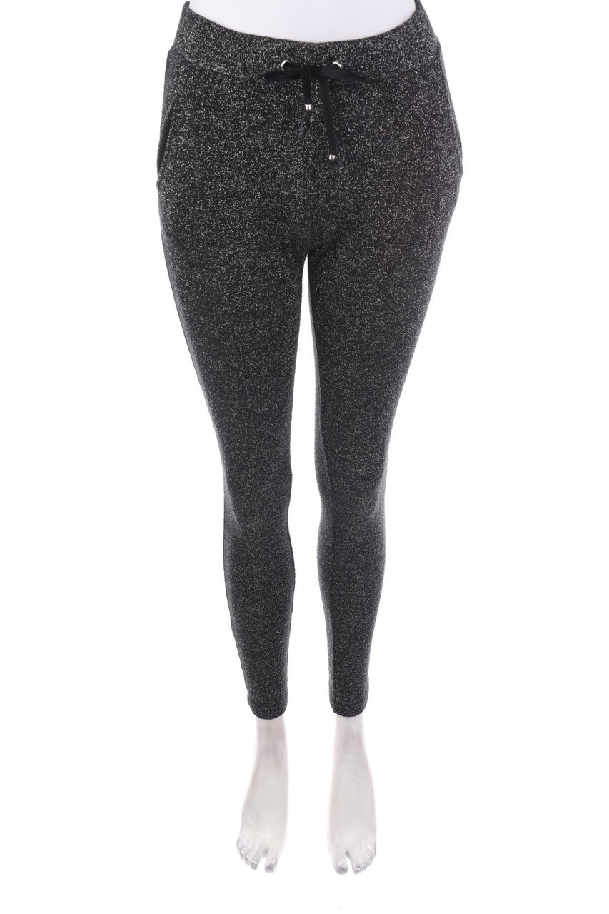 AMISU Jogger Pants Glitter XS black silver | eBay.de