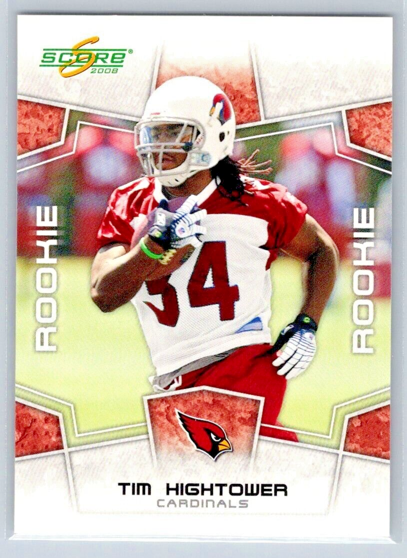 2008 Score Football - Tim Hightower - Arizona Cardinals - RC - #408 | eBay