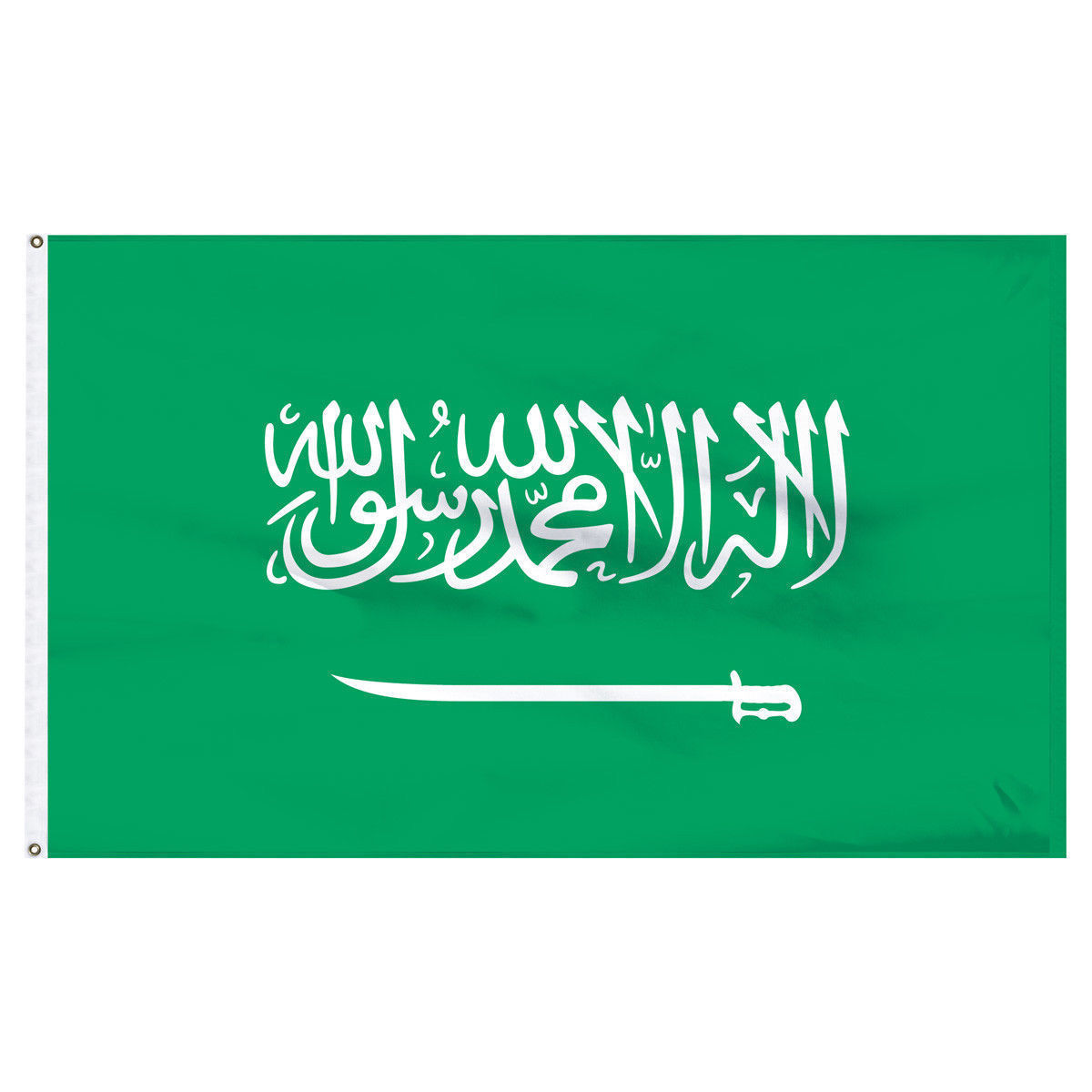 3x5ft Saudi Arabia Islamic Creed ARAB Shahada Flag 3'x5' Banner Brass ...