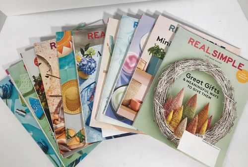 Real Simple Magazines Lot of 11 ACCEPTABLE CONDITION SEE DESCRIPTION ...