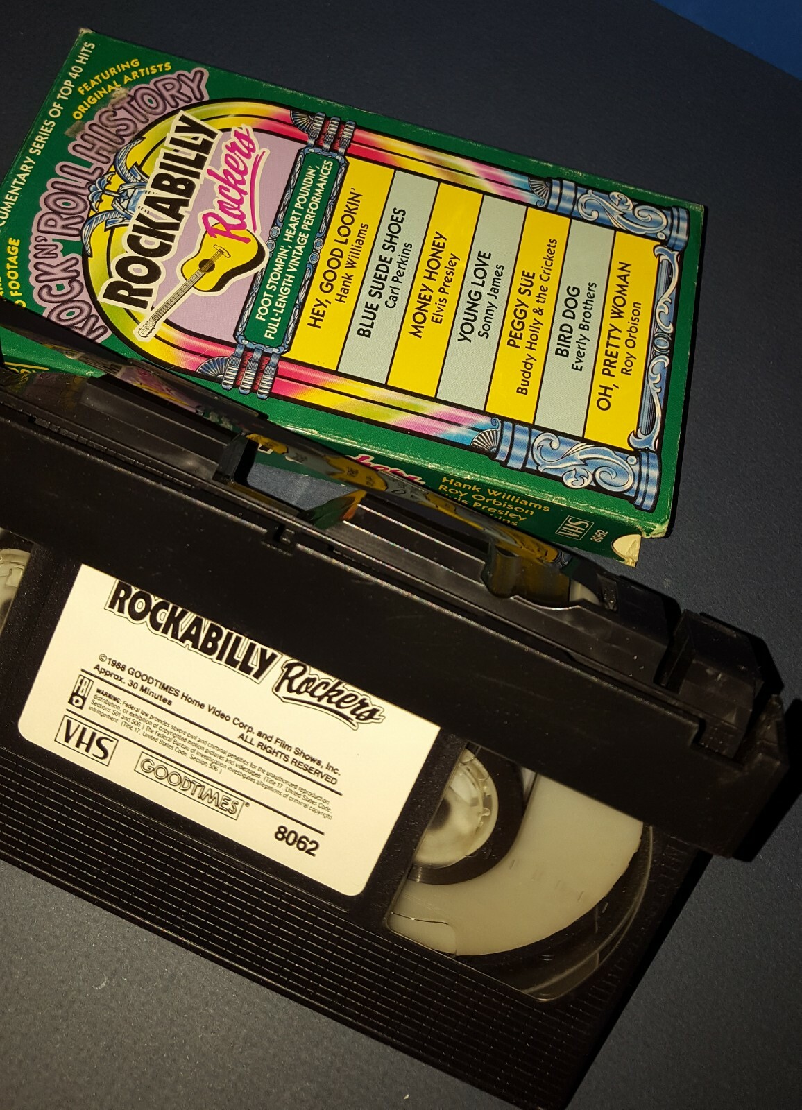 3) CLASSIC ROCK N ROLL VHS TAPE'S ' BEST OF BAND STAND', ROCKABILLY ...