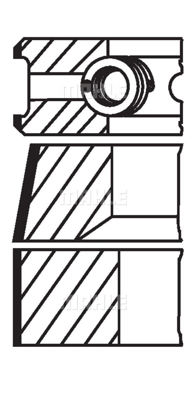 4X PISTON RING KIT FOR VW AZV/BKD/BDJ/BDK/BKP/BMP/BMR/BMA/BMN/BMM/BGW ...