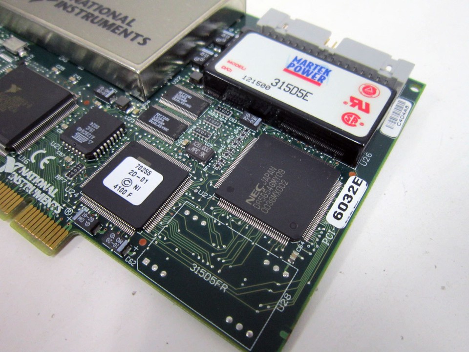 NATIONAL INSTRUMENTS PCI-6032E DAQ CARD 16 BIT ANALOG INPUT ...
