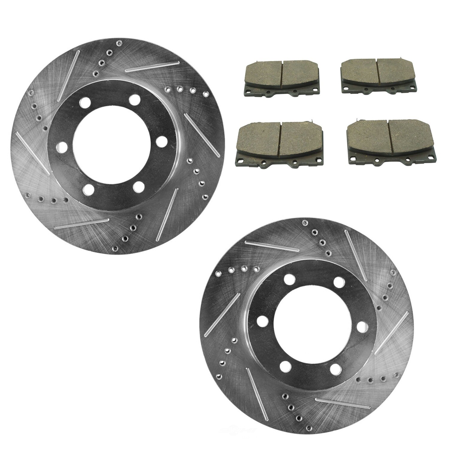 Disc Brake Kit-Performance Ceramic Performance Brake Pad and Rotor Kit ...