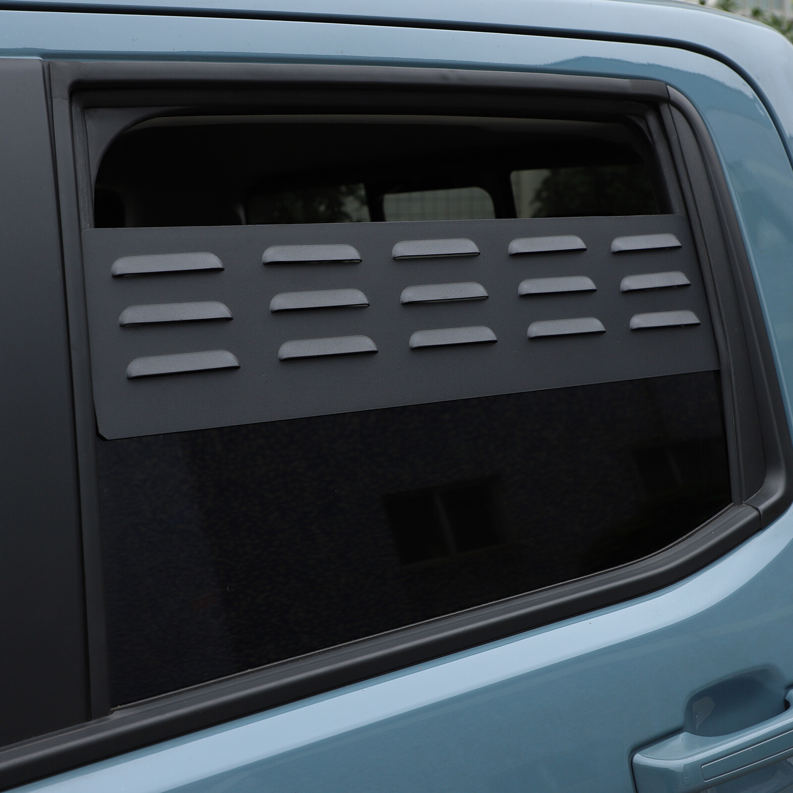Black Aluminum Side Window Upper Shutter Cover For Ford Maverick 2022 ...