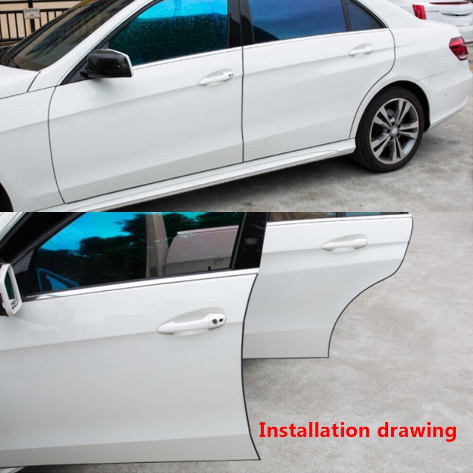 Carbon Fiber Black Car Door Edge Guard U Shape Seal Strip Protector ...