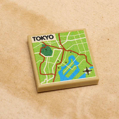 B3 Customs® Tokyo, Japan Map (2x2 Tile) | eBay