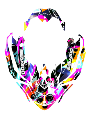 SeadooSpark trixx Bombardier 2up + 3up Jet Ski Graphic Decal Vinyl Wrap ...