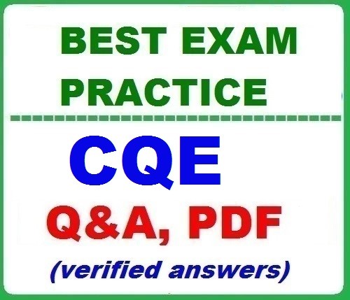 CQE Best Exam Practice Q&A for ASQ Certified Quality Engineer | eBay