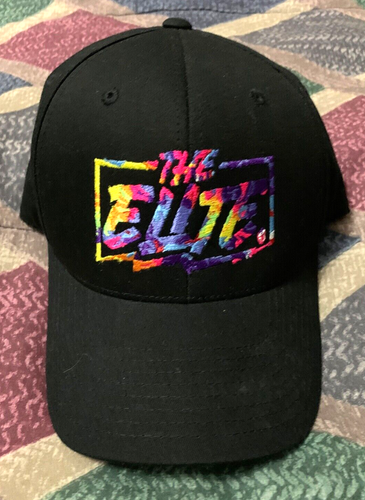 AEW THE ELITE LOGO L/XL FLEX HAT CAP TOP WWE WWF ECW MLW NJPW TNA OMEGA ...