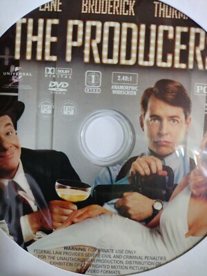 The Producers (DVD disc only, 2005) widescreen, nathan lane, matthew ...