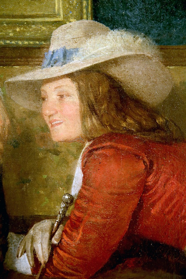 19th Century Oil Painting, Interior Scene signed Giovanni della Rocca ...