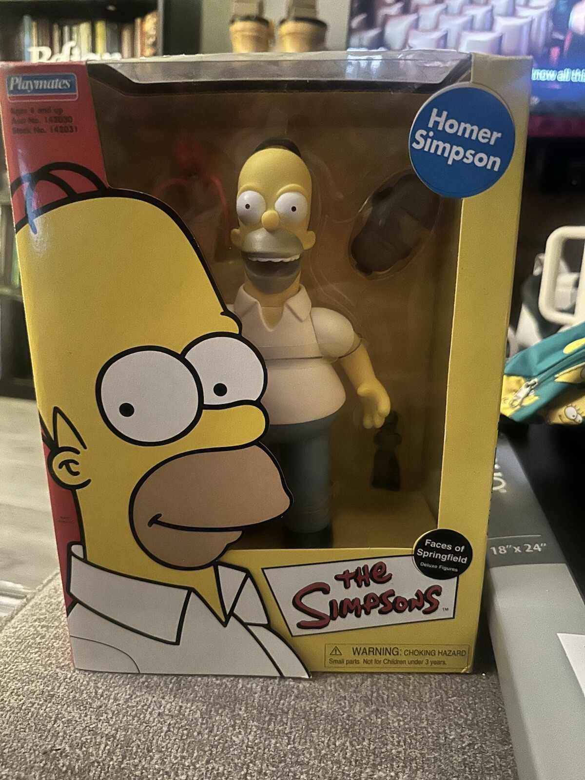 Playmates Simpsons Faces of Springfield Homer Simpson Deluxe Figure 9 ...