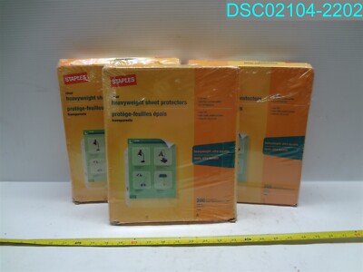 QTY=600: Staples Heavyweight Sheet Protectors Clear (34846 ...