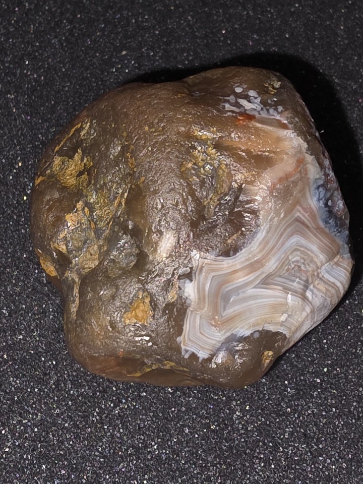 4.2 Oz Lake Superior Agate W/ Gorgeous Face, Limonite Splash ...