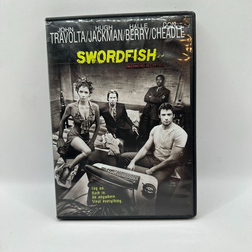 Swordfish DVD 2001 John Travolta Hugh Jackman Halle Berry Warner Bros R ...
