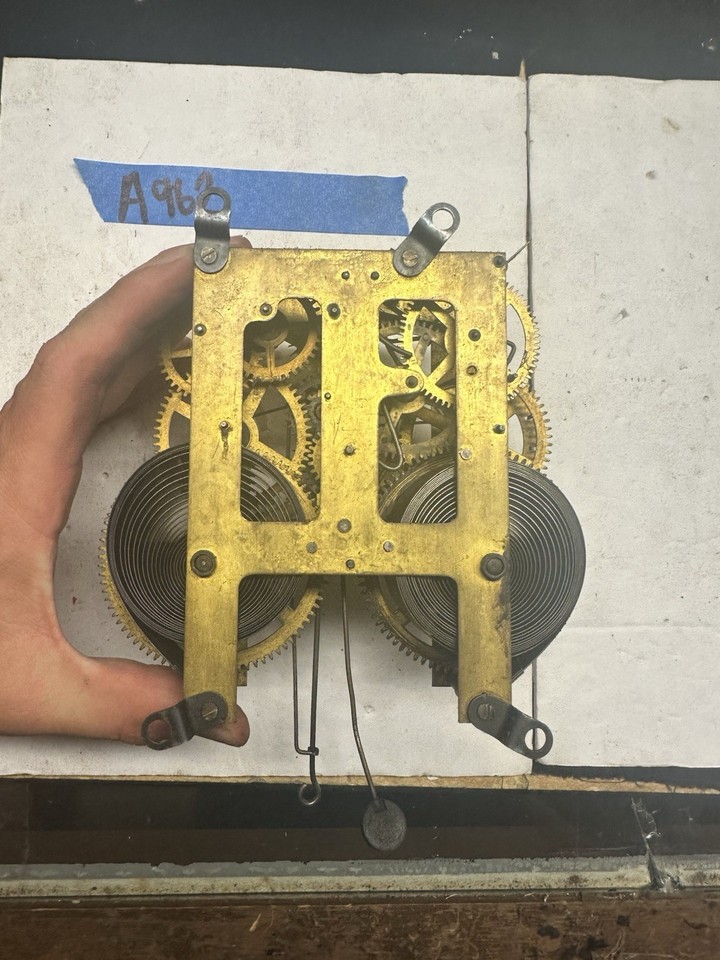 (A962) - ANTIQUE E. INGRAHAM CALENDAR CLOCK MOVEMENT 1-08 | eBay