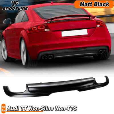 For Audi TT Non-Sline Non-TTS Non-USA Version 08-10 PU Rear Bumper ...