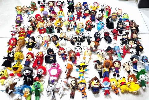 50 Pcs. MIX VOODOO KEY CHAIN KEYRING HANDMADE TOY STRING CRAFT DOLL ...