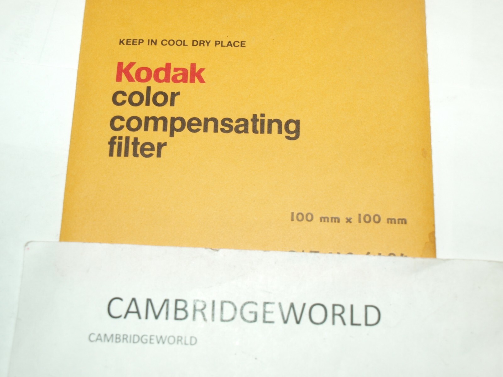 Kodak CC20M 75mmx75mm 3X3" COLOR COMPENSATING Filter No.149 6660 NEW ...
